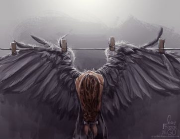 Fallen Angel Drawing Amazing - Drawing Skill