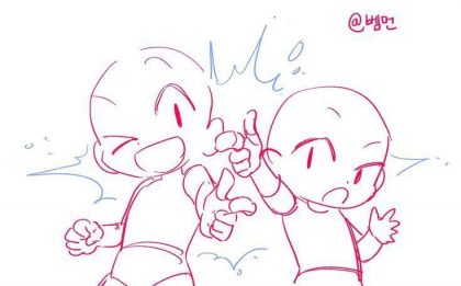 2 People Base Drawing Realistic - Drawing Skill