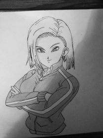 Android 18 Drawing Sketch - Drawing Skill