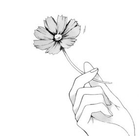 Anime Flowers Drawing Image - Drawing Skill