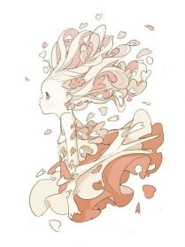 Anime Flowers Drawing Pic - Drawing Skill