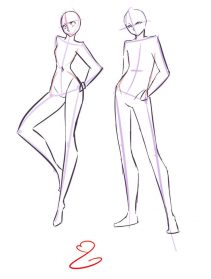 Anime Girl Full Body Drawing Pic - Drawing Skill