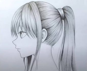 Anime Pencil Drawing Art - Drawing Skill