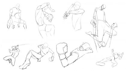 Anime Pose Drawing Amazing - Drawing Skill