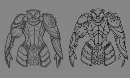 Armor Drawing Image - Drawing Skill