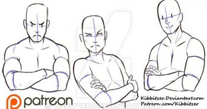 Arms Crossed Drawing Sketch - Drawing Skill