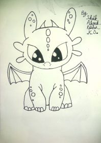 Baby Dragon Drawing Pictures - Drawing Skill