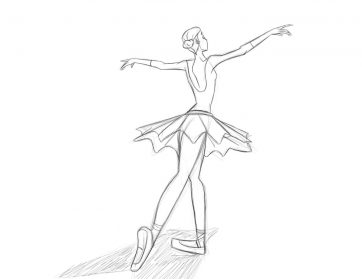 Ballet Drawing Photo - Drawing Skill