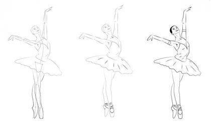 Ballet Drawing Pic - Drawing Skill