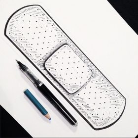 Band Aid Drawing Picture - Drawing Skill