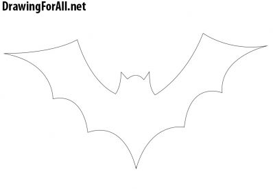 Bat Halloween Drawing Pic - Drawing Skill