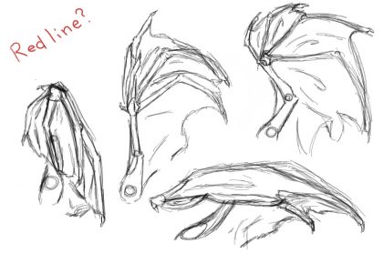Bat Wing Art Drawing - Drawing Skill