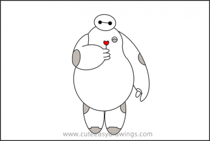 Baymax Drawing Beautiful Art - Drawing Skill
