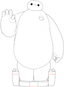 Baymax Drawing Pic - Drawing Skill