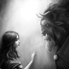Beauty and The Beast Drawing Creative Art - Drawing Skill