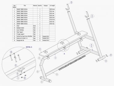 Bench Press Drawing High-Quality - Drawing Skill