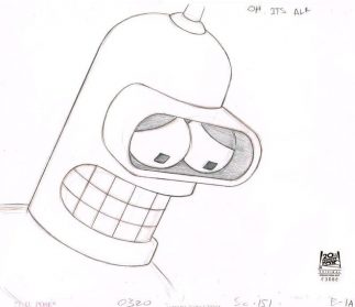 Bender Futurama Drawing Beautiful Image - Drawing Skill
