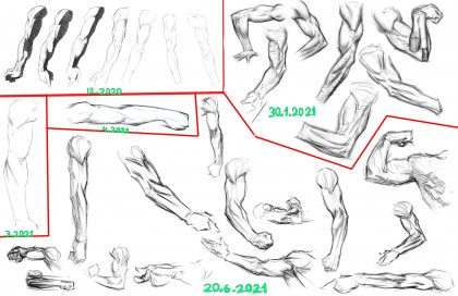 Bent Arm Drawing Art - Drawing Skill