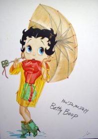 Betty Boop Drawing Art - Drawing Skill