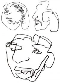 Blind Contour Drawing Pic - Drawing Skill