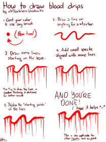 Blood Dripping Drawing - Drawing Skill