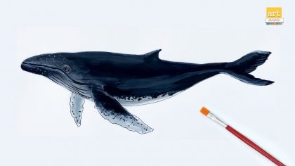 Blue Whale Drawing Sketch - Drawing Skill
