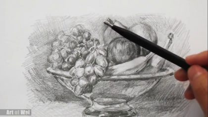 Bowl Art Drawing - Drawing Skill