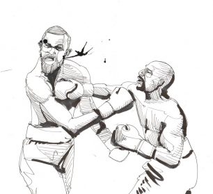 Boxing Art Drawing - Drawing Skill