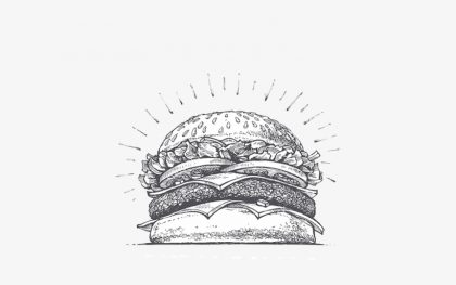 Burger Drawing Photo - Drawing Skill
