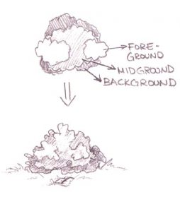 Bushes Drawing Picture - Drawing Skill