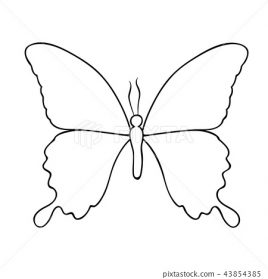 Butterfly Line Drawing Art - Drawing Skill