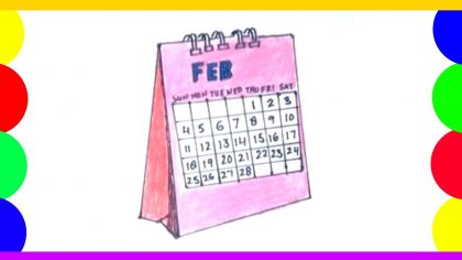 Calendar Drawing Picture - Drawing Skill