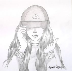 Cap Drawing Realistic - Drawing Skill