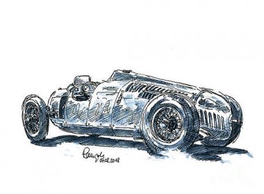 Car Racing Drawing Beautiful Art - Drawing Skill