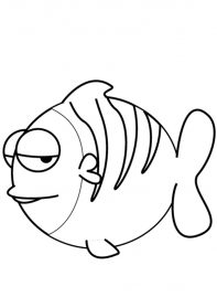 Cartoon Fish Drawing Beautiful Image - Drawing Skill