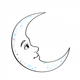 Cartoon Moon Drawing Amazing - Drawing Skill