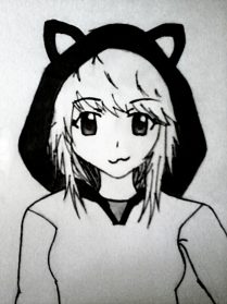 Cat Ear Drawing Pics - Drawing Skill