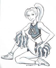 Cheerleader Best Drawing - Drawing Skill