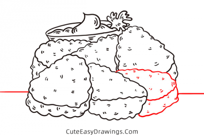 Chicken Nugget Drawing - Drawing Skill