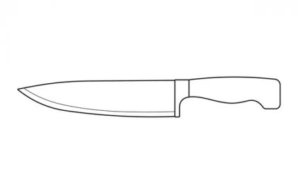 Knife Drawing Sketch - Drawing Skill