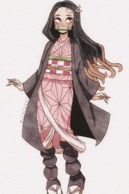 Nezuko Fanart Drawing Sketch - Drawing Skill