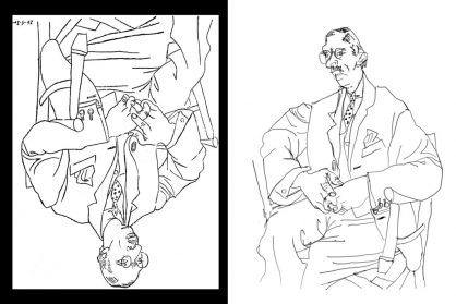 Picasso Upside Down Drawing High-Quality - Drawing Skill