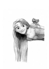 Rapunzel Drawing Picture - Drawing Skill