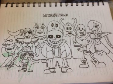 Undertail Drawing Picture - Drawing Skill