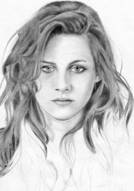 Kristen Stewart Picture Drawing - Drawing Skill