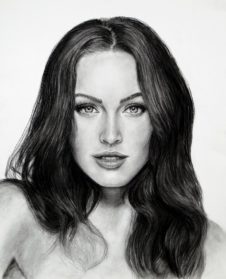 Megan Fox Drawing Realistic - Drawing Skill