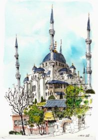 Mosque Drawing Best - Drawing Skill