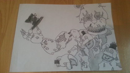 Nightmare Freddy Fazbear Drawing Realistic - Drawing Skill