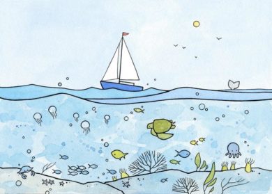 Ocean Drawing Creative Art - Drawing Skill