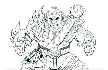Orc Drawing Pictures - Drawing Skill